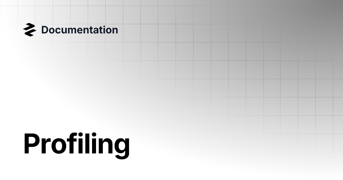 Profiling | Documentation
